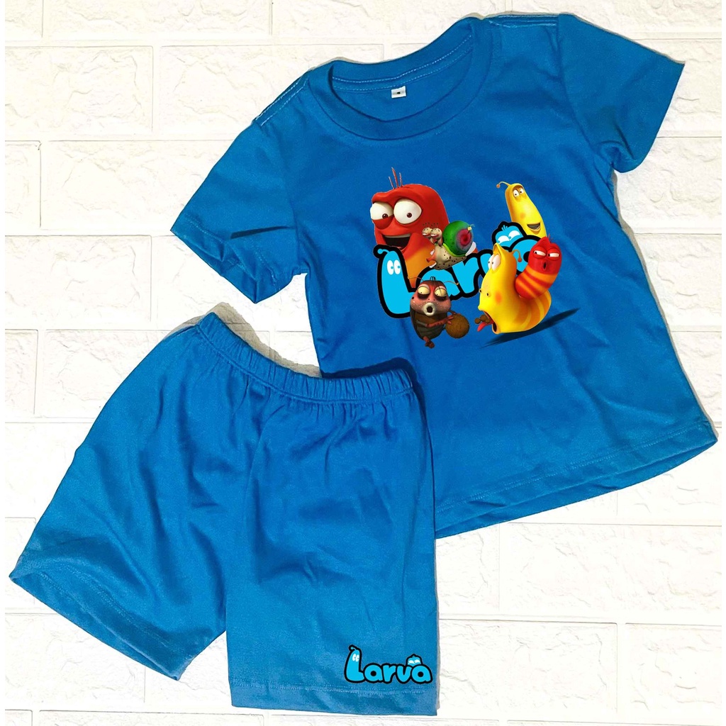 LARVA and Family Kids Terno Short | Shopee Philippines