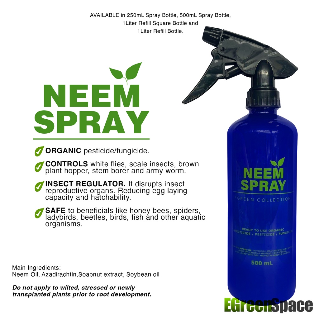 NEEM SPRAY | Pesticide & Fungicide 250/500mL | Shopee Philippines