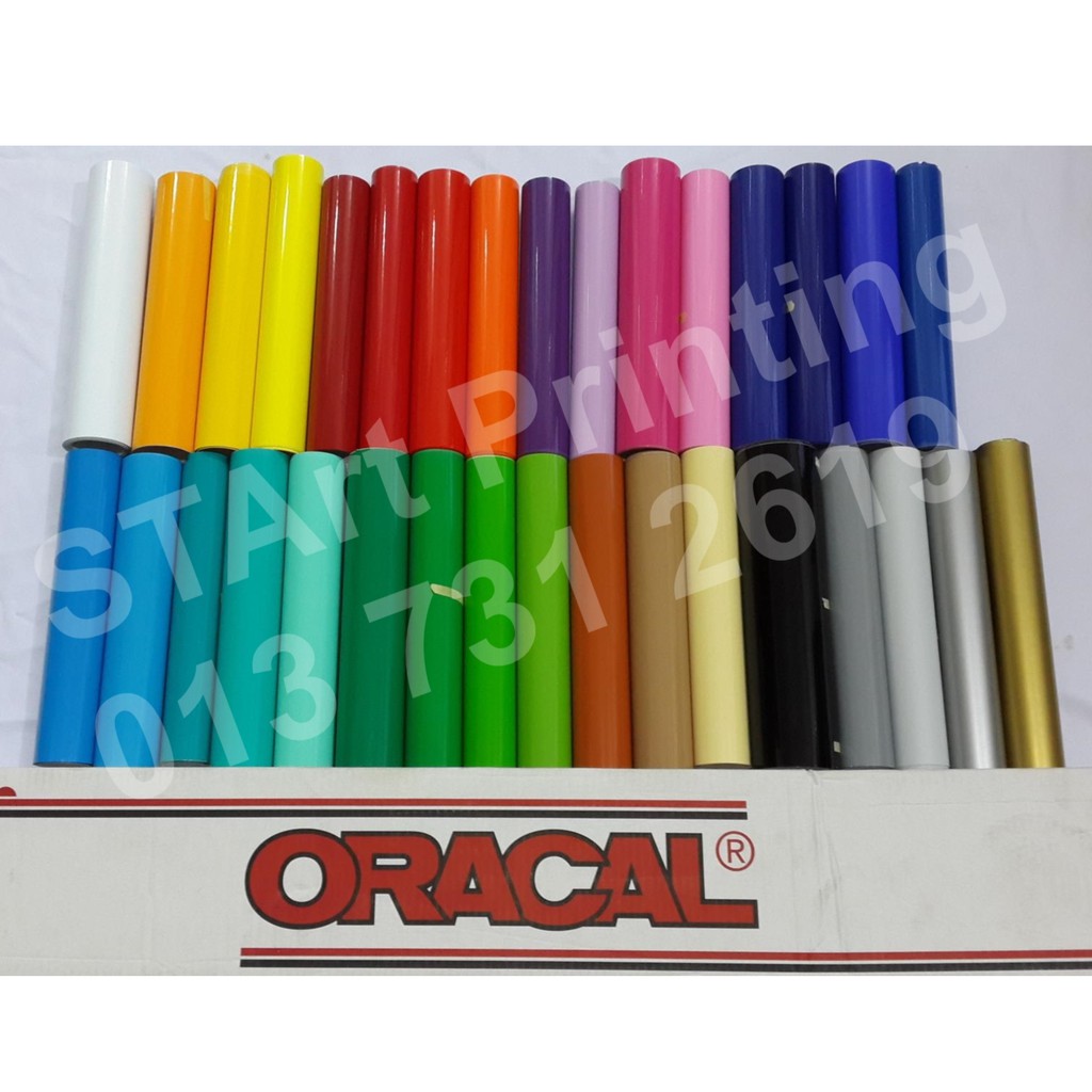 Oracal 651 - Cutting Sticker Material ( G049 - G071 ) | Shopee Philippines