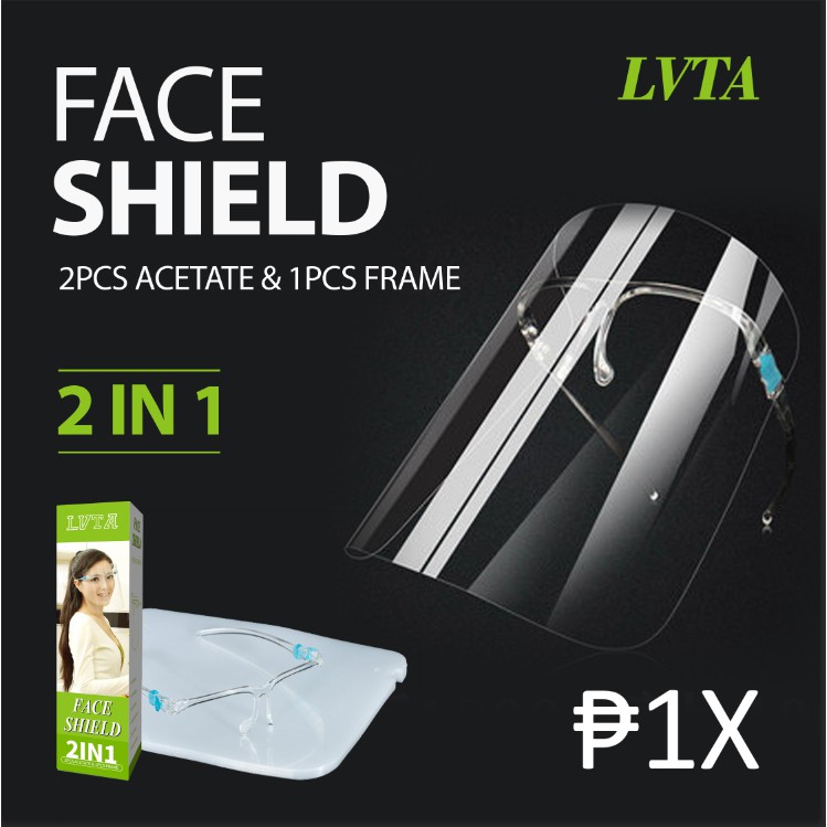 Face Shield Lvta Acetate mask Eyes mask Anti Fog Protective Clear PET ...