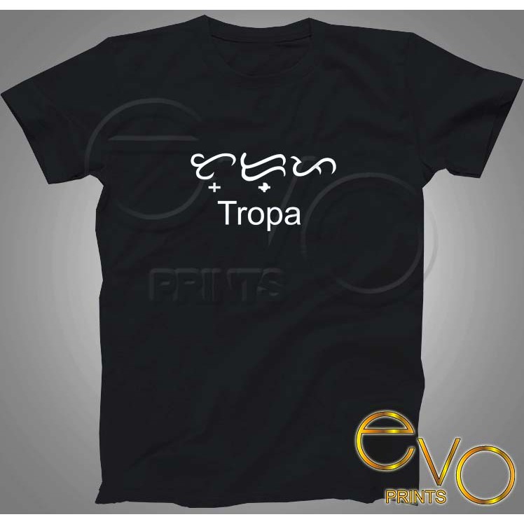 Tropa Shirt Roundneck Design For Him/Her Black | Shopee Philippines