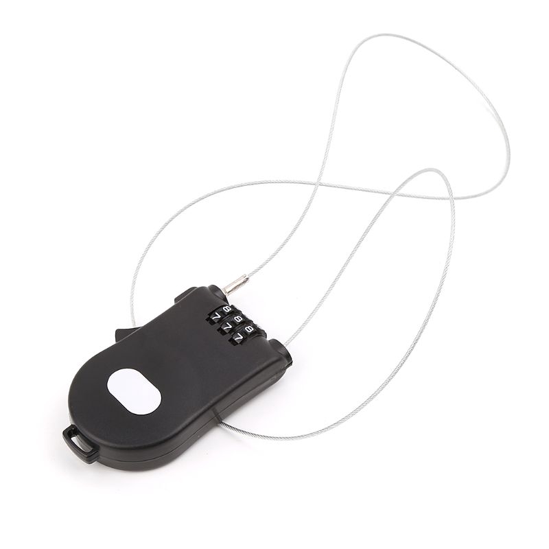 COLO Retractable Wire Rope Password Lock Combination Code Locker ...