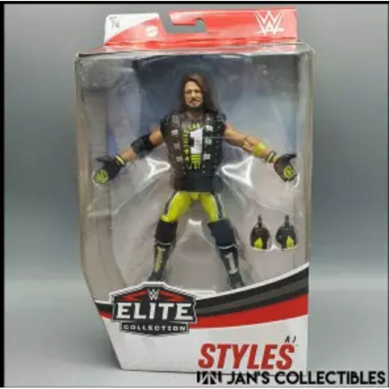 WWE Mattel AJ Styles Elite 74 | Shopee Philippines