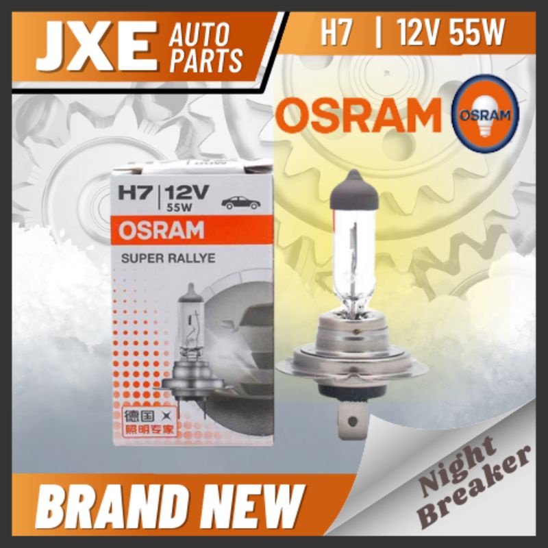 Osram Night Bulb H7 (12V 55W) 150 More Light / 20% Whiter light | Shopee Philippines