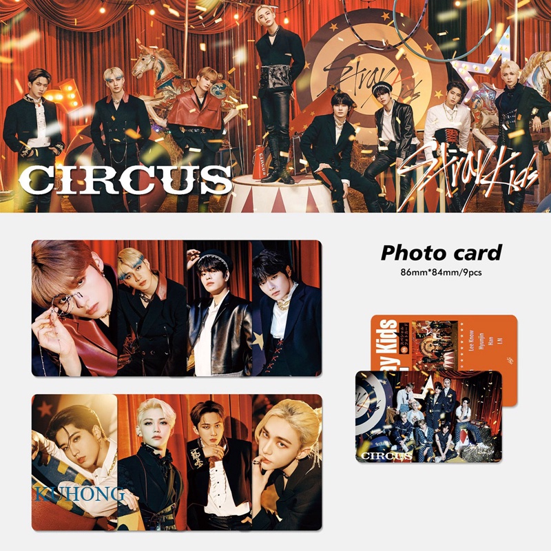 KUHONG Kpop Stray Kids The Victory Photocard Album CIRCUS Lomo Cards ...