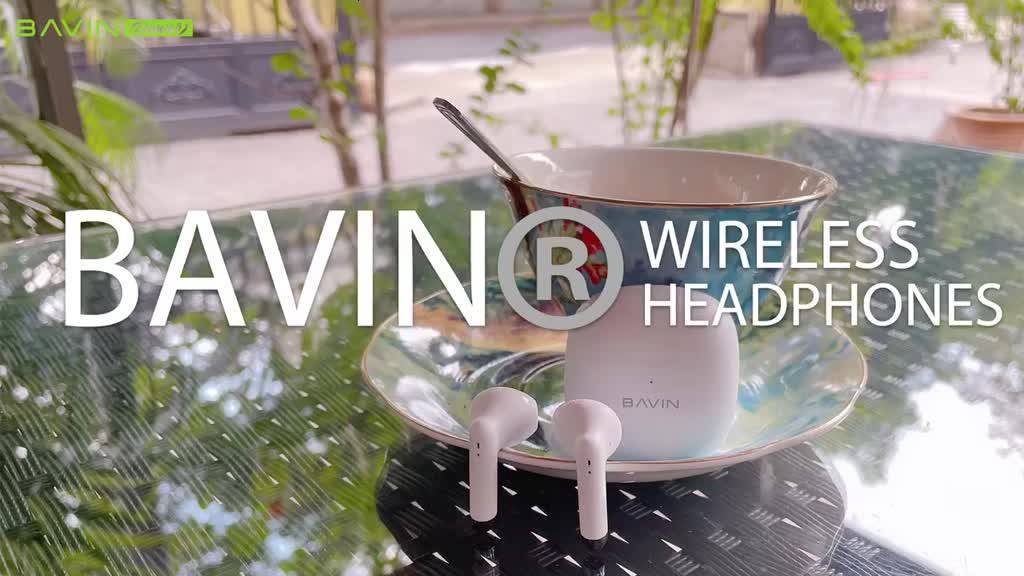 BAVIN BA19 TWS Bluetooth Earphone High Stereo Sound Wireless Earphones ...