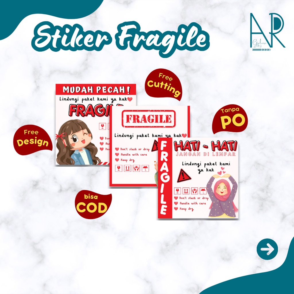 Fragile Sticker | Fragile LABEL | Fragile Patch For ONLINE SHOP CUSTOM ...