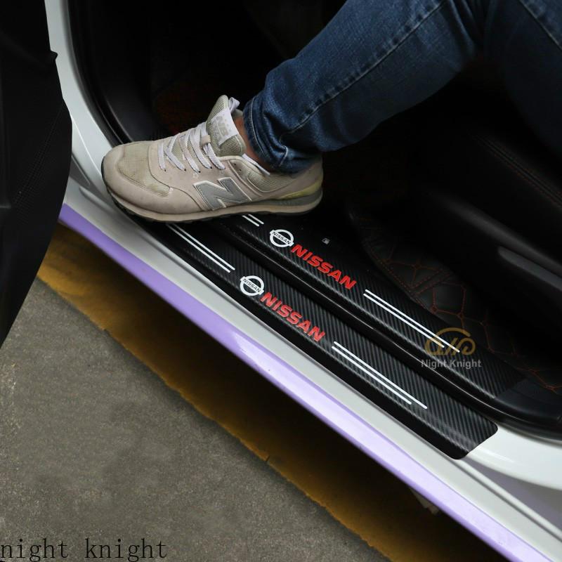 high quality Carbon Fiber leather Threshold Protection Sticker Car Door ...