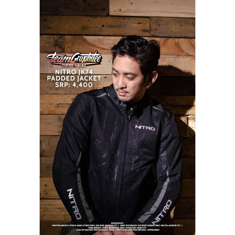 NITRO JK74 JACKET BLACK GRAY | Shopee Philippines