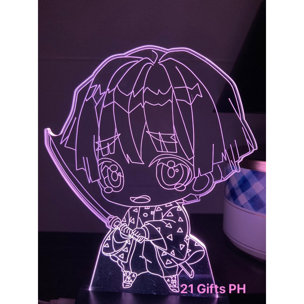 Demon Slayer LED Acrylic Lamp Tanjiro Nezuko Hashibira Zenitsu Anime ...
