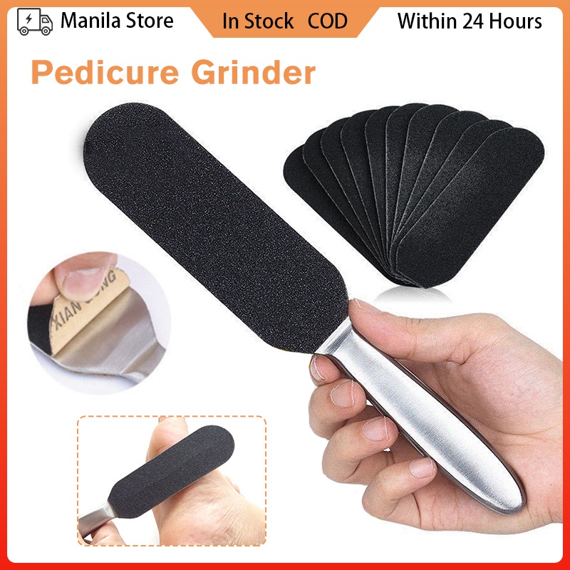 Metal Handle Pedicure Foot Files Pedicure Grinder Foot File Replacement ...