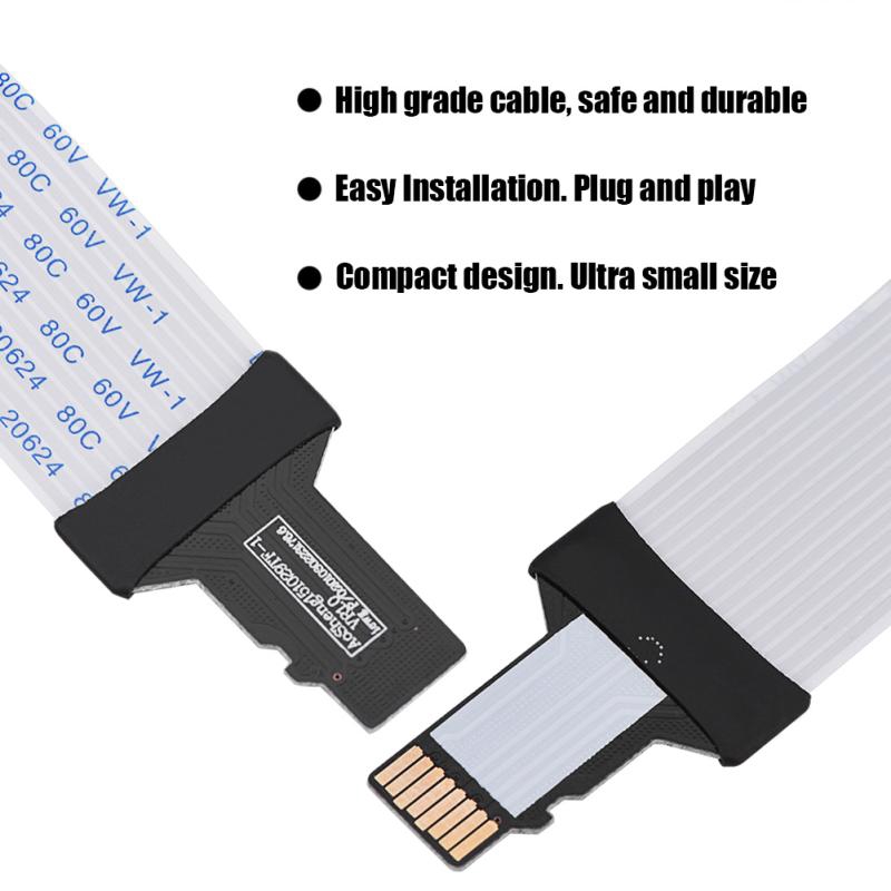 New Micro SD Memory Card Slot to TF Extender Cable with Case Extension ...