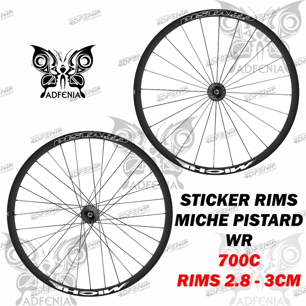 Miche Pistart WR Gen 1 Fixie Fixed Gear Track Bike Decal Sticker 700c ...