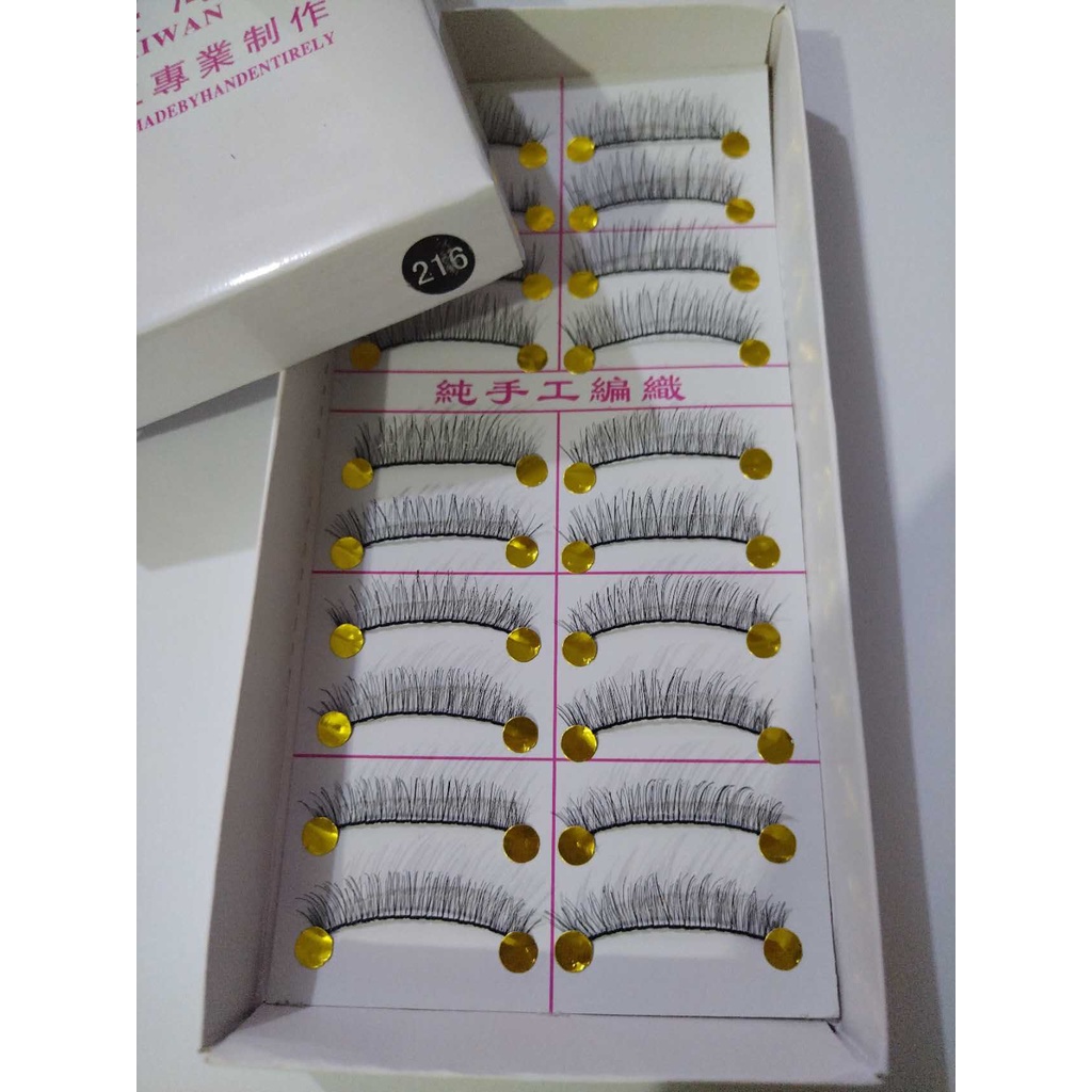 Taiwan Lashes White Box False Lashes Eyelashes 10pair per box 216 217 ...