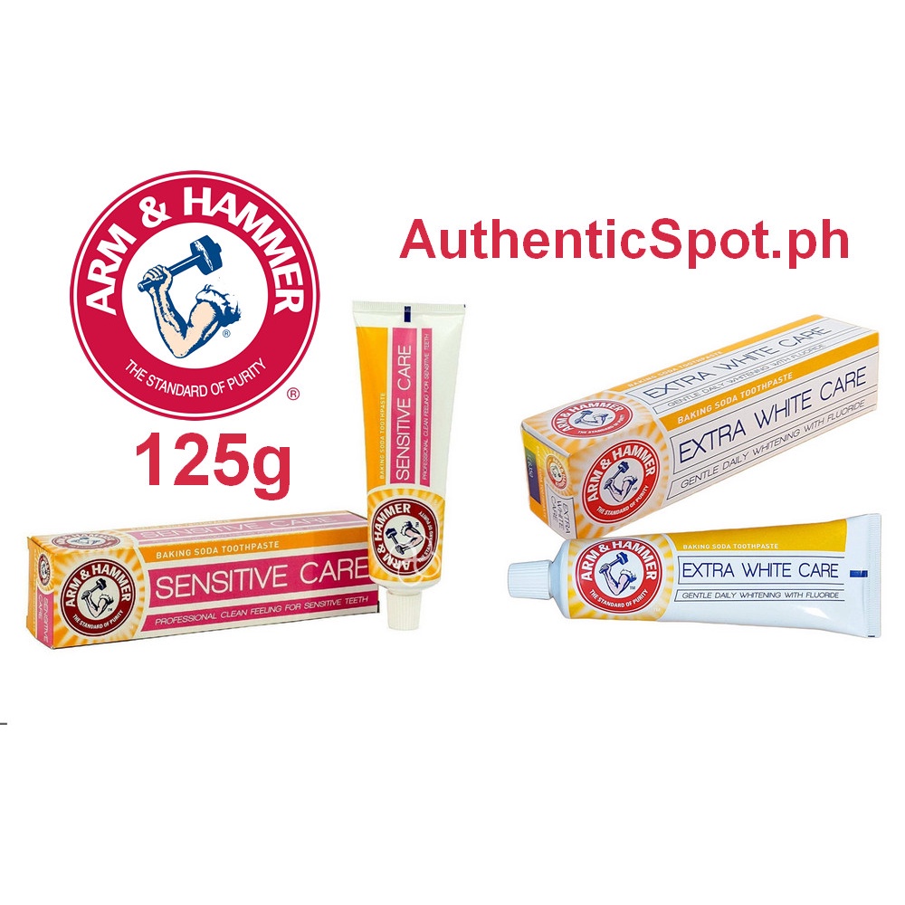 Arm & Hammer Sensitive Care Toothpaste 125g/Arm & Hammer Extra White ...