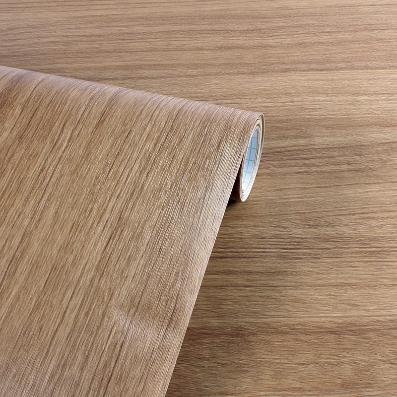 3D Wood Grain Wallpaper Waterproof Self-adhesive Wall Sticker Desktop ...