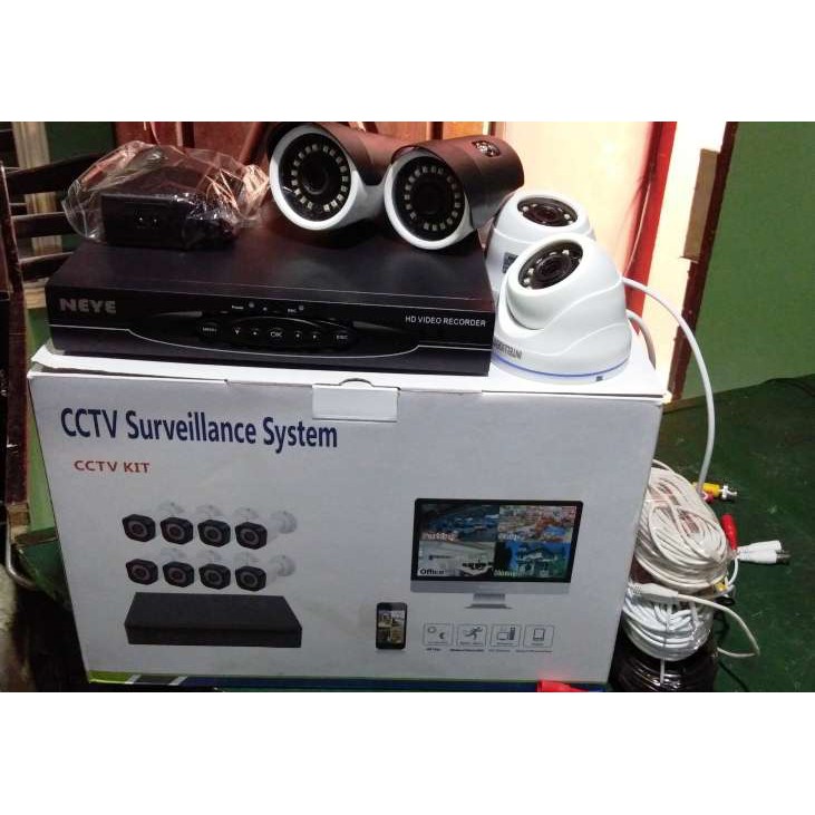 CCTV 4 Channel Package 1080p free 500g HDD easy Installation DYI ...