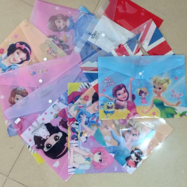 Wholesale of 10 button bags, also known as My Clear bag, A4 size (Soft ...