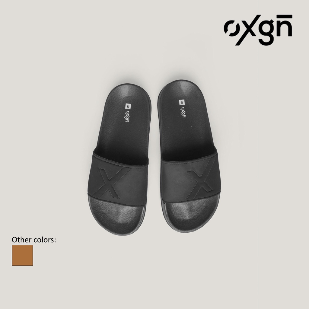 OXGN Single Band Sliders With Material Blocking Slippers For Men (Black ...