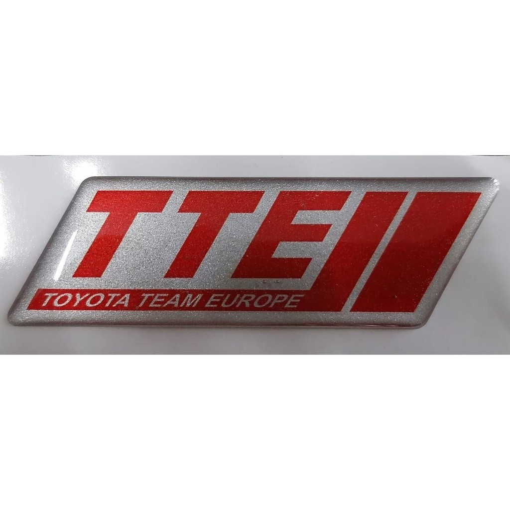 TTE - TOYOTA TEAM EUROPE Silicon Badge Sticker | Shopee Philippines