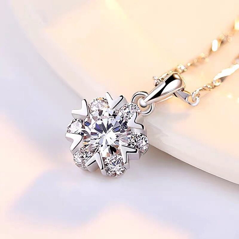 Silver Palace Genuine 925 ITALY SILVER TL141 ( ladies center necklace ...