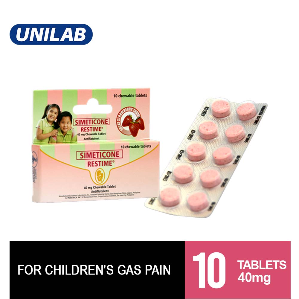 Restime Chewtab 10s For Children's Gas Pain | Shopee Philippines