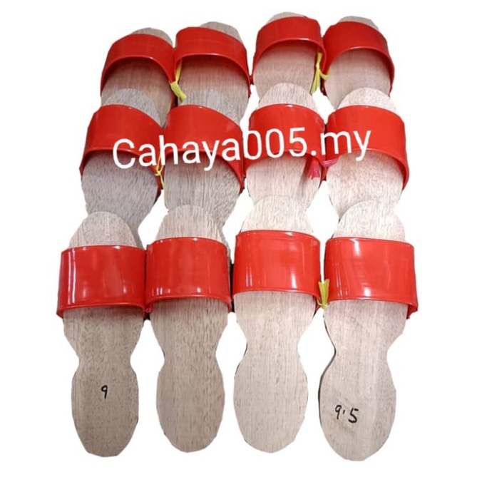 Terompah Kayu Tradisional / Wood Shoe / Kasut Kayu / Wood Clog | Shopee ...