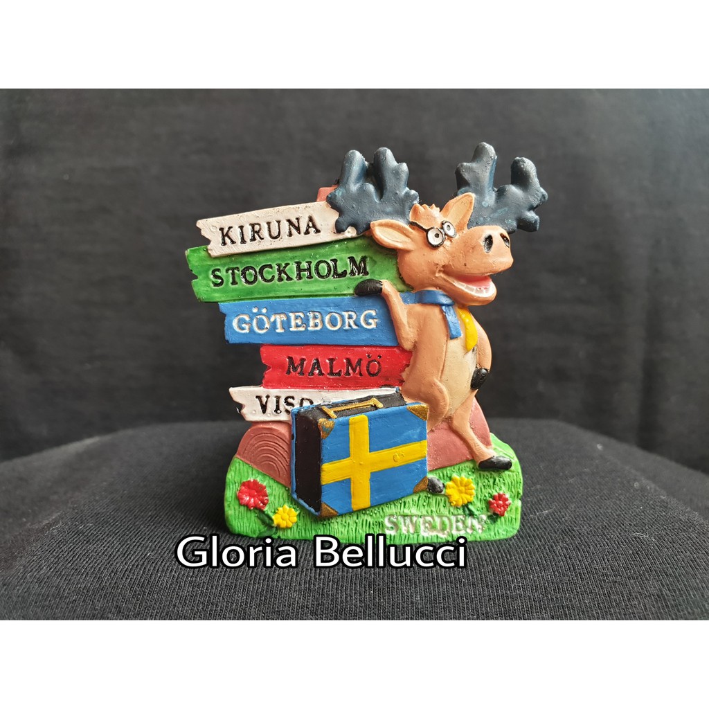 Swedish Souvenirs Swedish Refrigerator magnet Patches stockholm kiruna ...