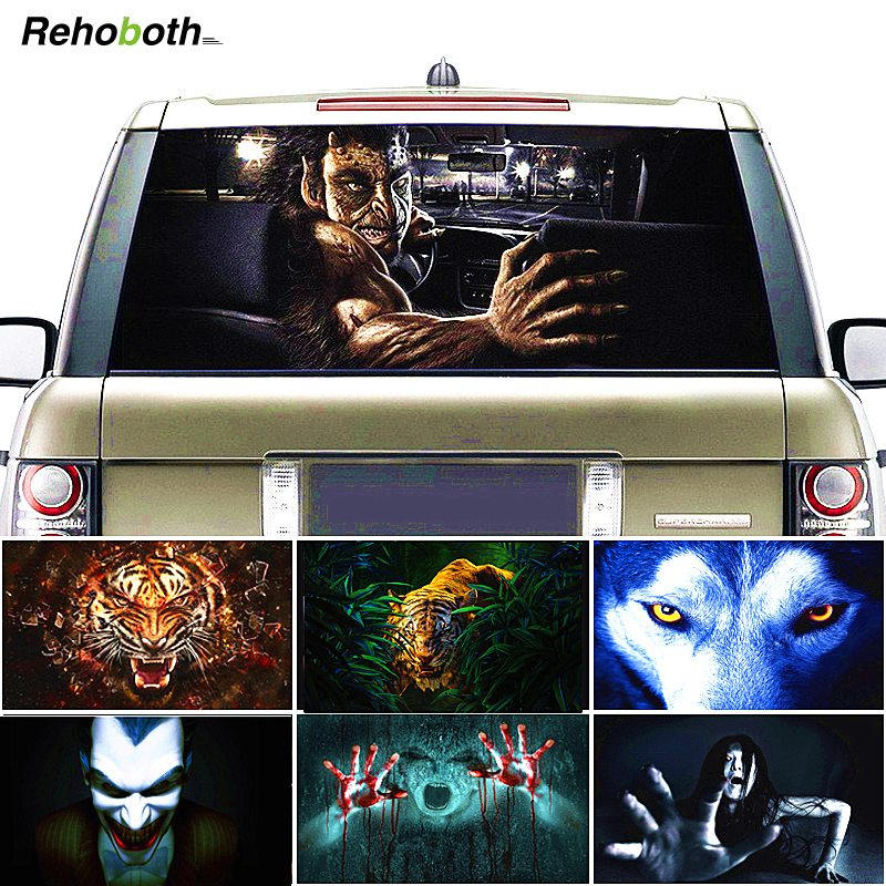 Rehoboth Surprising 3D Car Rear Windshield Poster - 130*70cm Waterproof ...