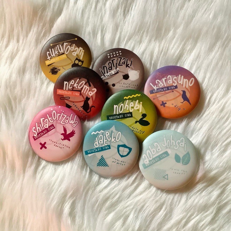 &M Haikyuu!! Haikyuu Teams Button Pins | Shopee Philippines