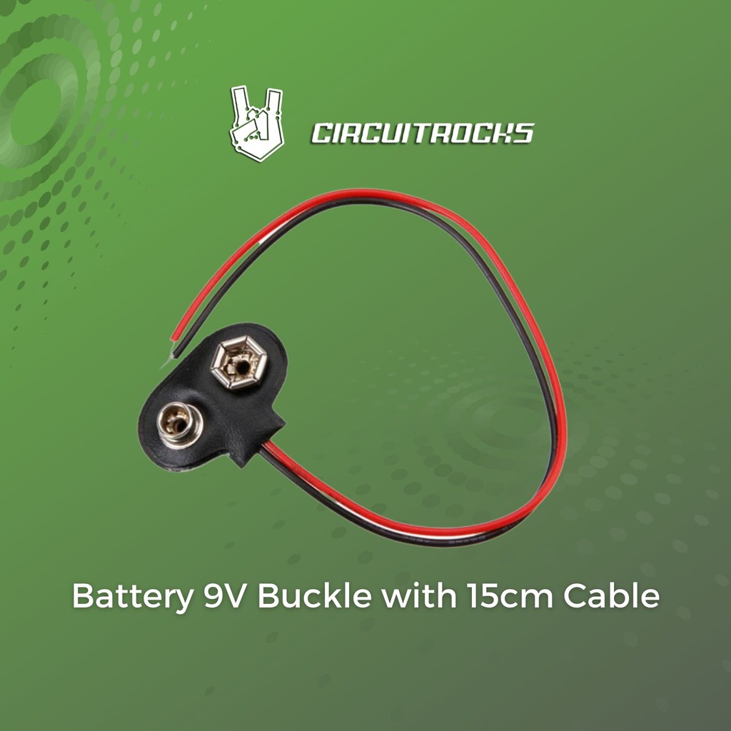 Circuitrocks Battery 9V Buckle With 15Cm Cable | Shopee Philippines
