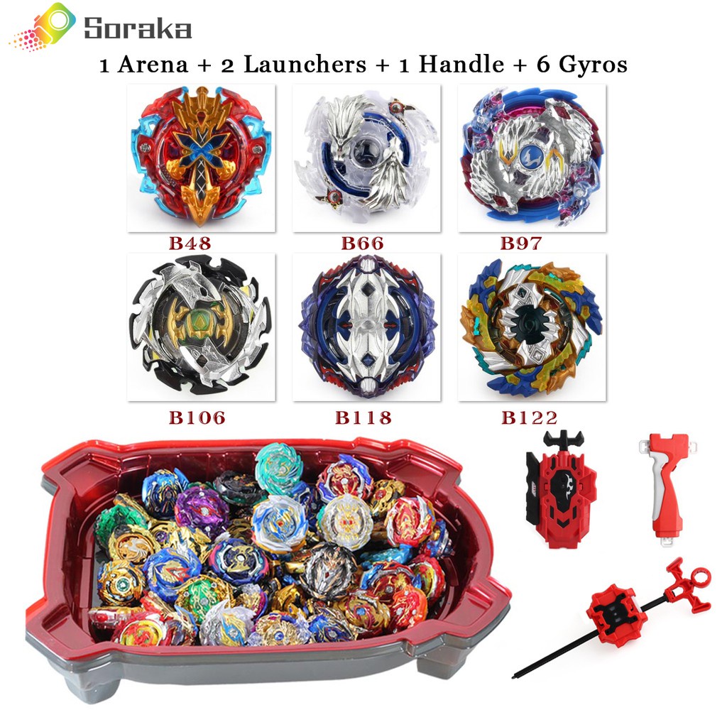 Beyblade Burst Toy Set Arena With Handle Launcher Beybalde Kid's ...