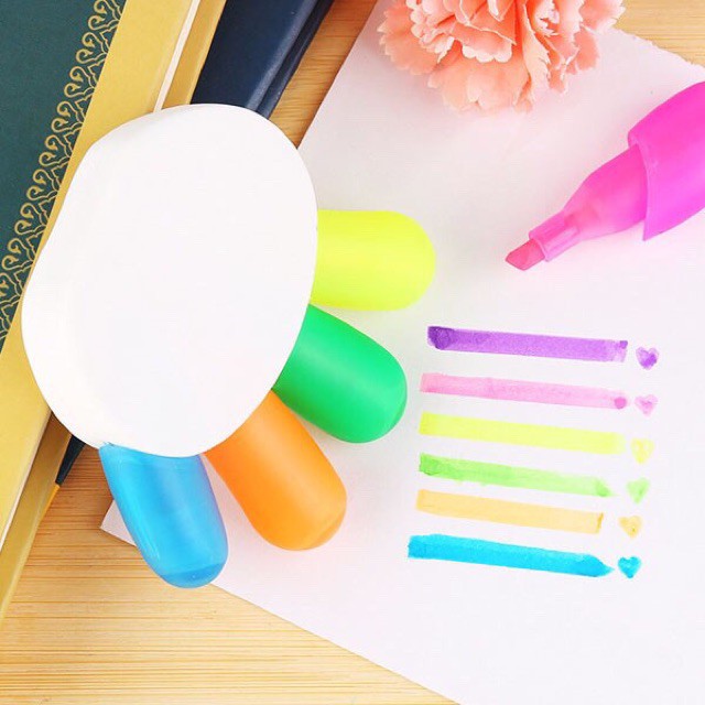 5 Color Finger Model Highlighter / Promotional Highlight Suitable for ...