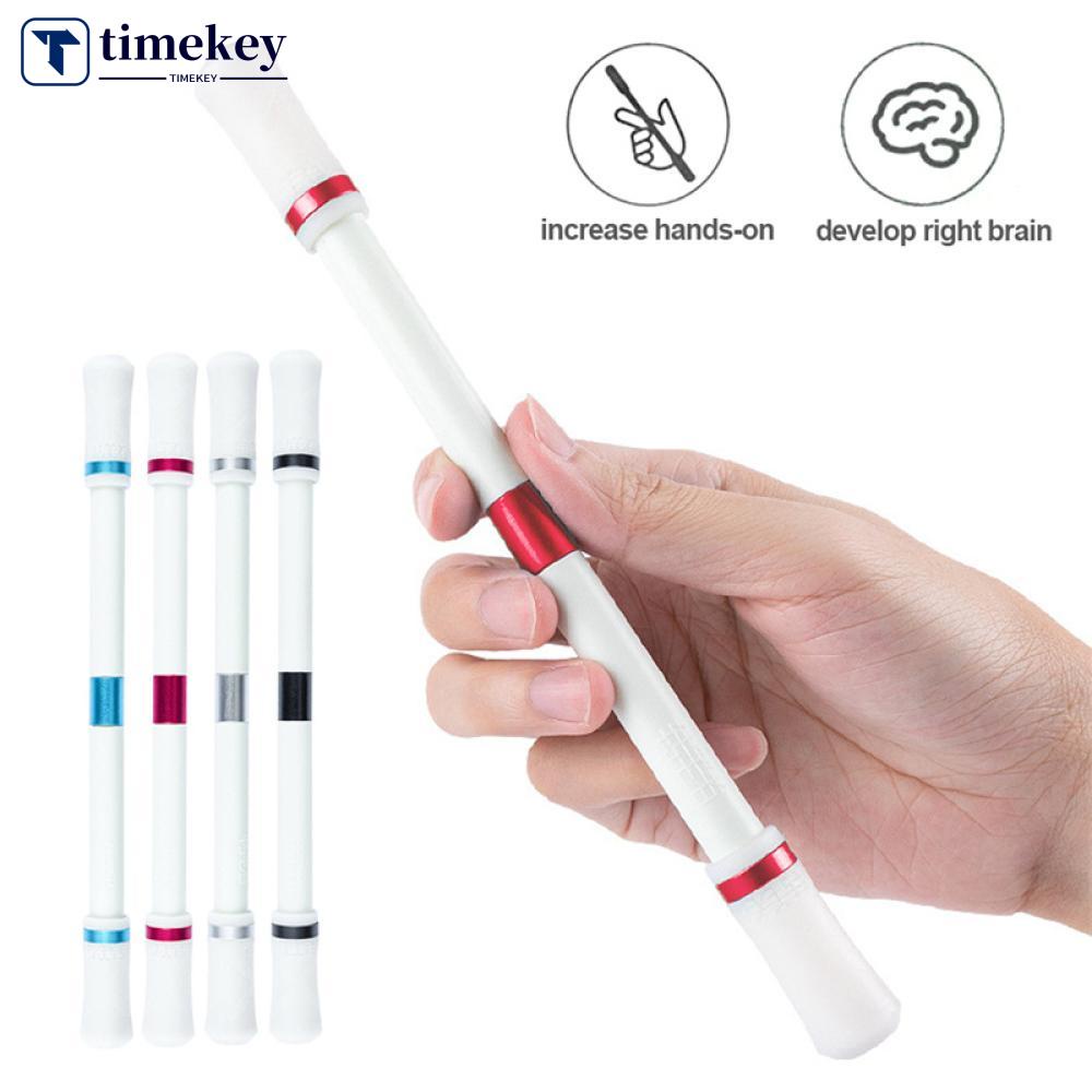 TIMEKEY 1pc Cool Black White Spinning Pen Creative Rotating Gaming Pen ...
