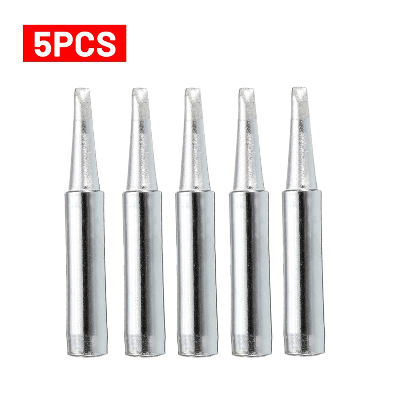 5Pcs 900M-T-2.4D Replacement Soldering Iron Tip Lead-Free Solder Tip For Hakko 936 907 Handle ...