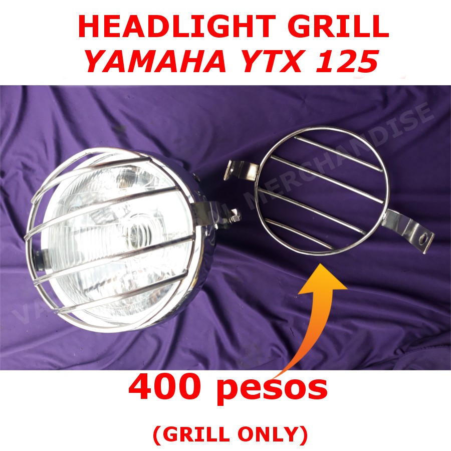 Yamaha YTX 125 Stainless Headlight Grill | Shopee Philippines