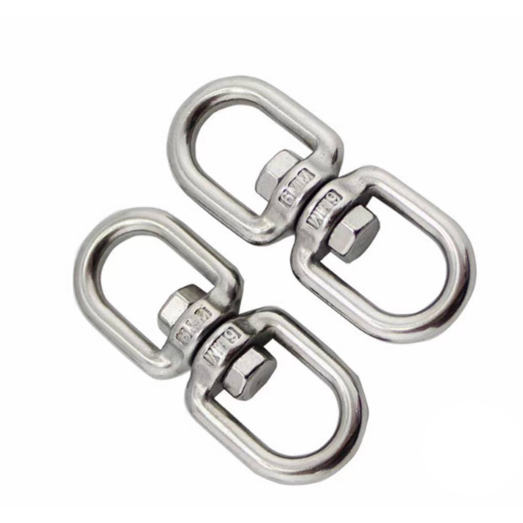 6mm 8mm 10mm Stainless Double Ended Swivel Eye Marine Ringing Sling ...