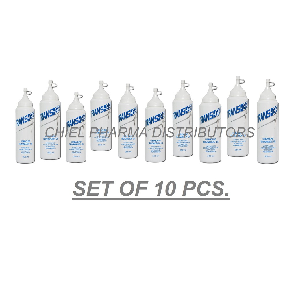 Transgel Ultrasound Transmission Gel 250ml (10pcs) | Shopee Philippines