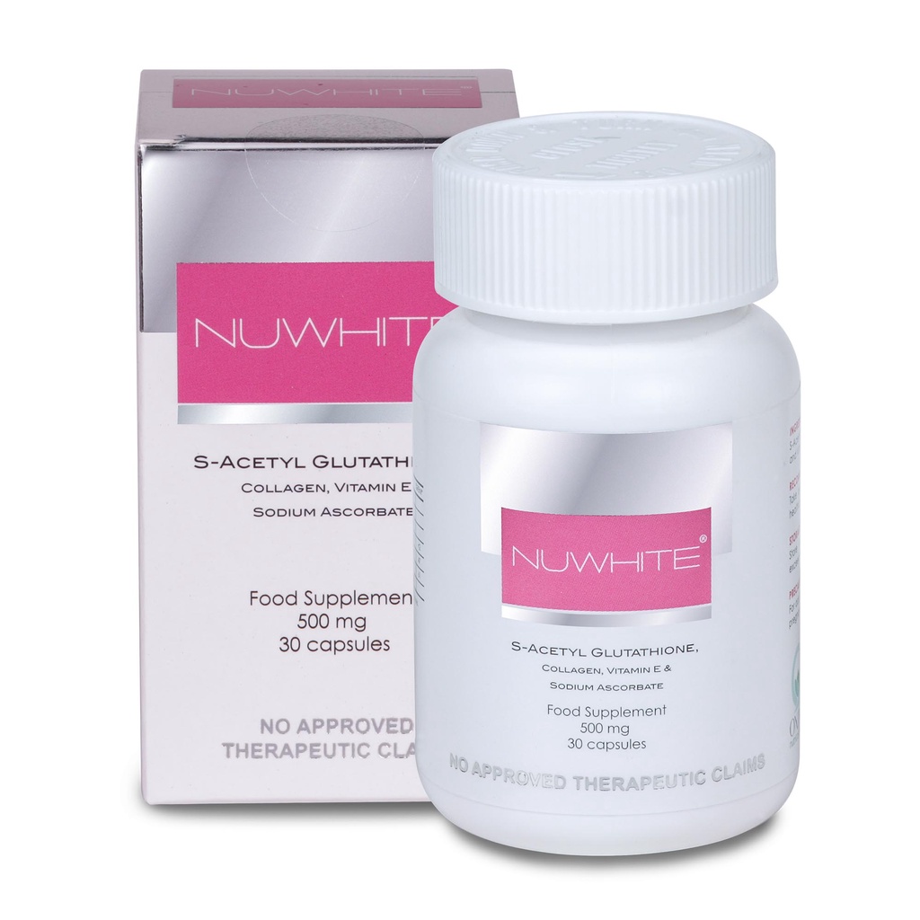Nuwhite S-Acetyl Glutathione with Collagen Sodium Ascorbate and Vitamin E | Shopee Philippines
