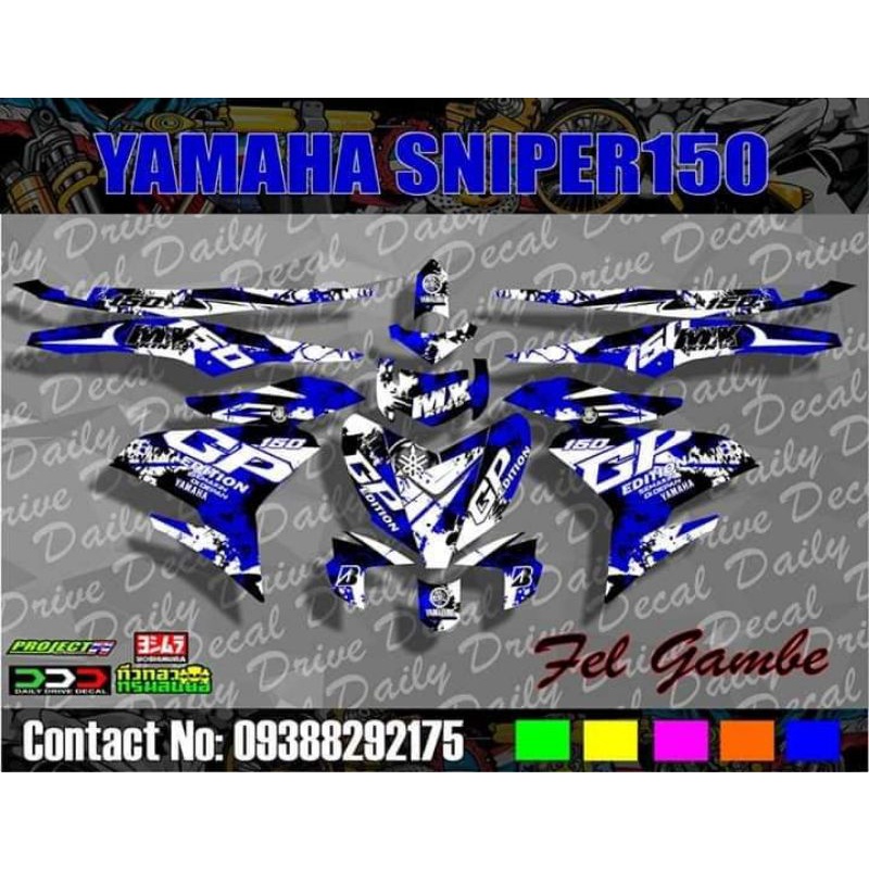 exciter 150 FULL DECALS (GP edition) | Shopee Philippines