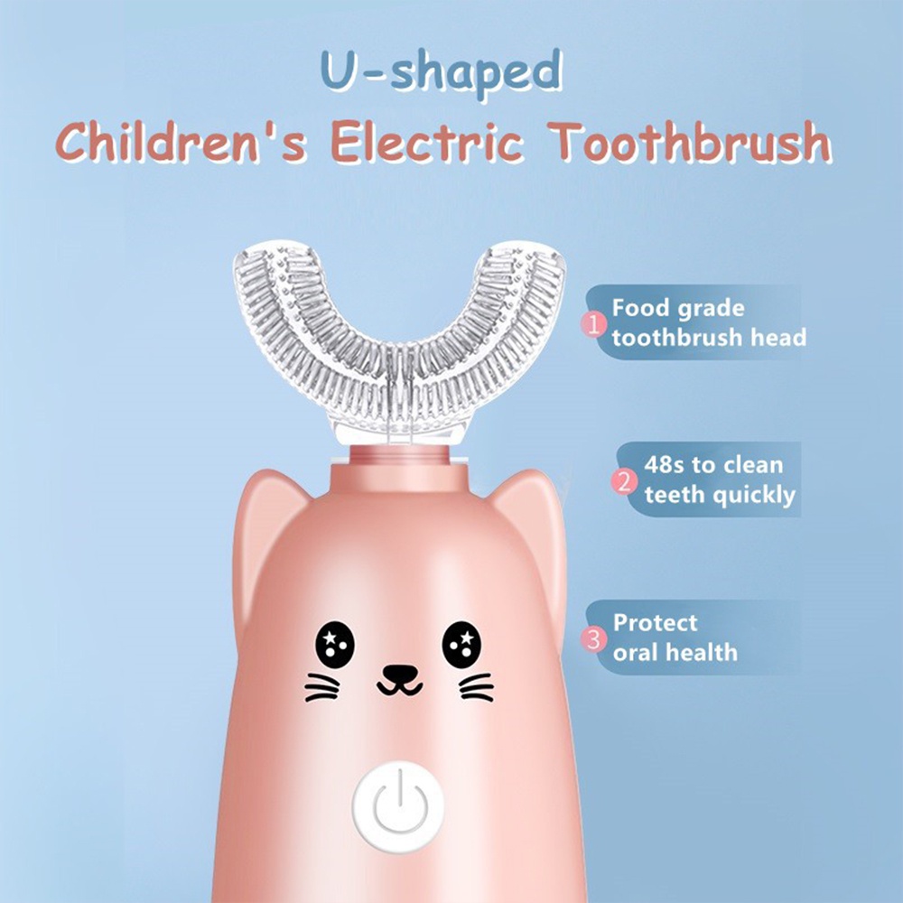360° U Sonic Toothbrush Kids U-Shaped Electric Toothbrush Silicone ... 360° U Sonic Toothbrush Kids U-Shaped Electric Toothbrush Silicone ...