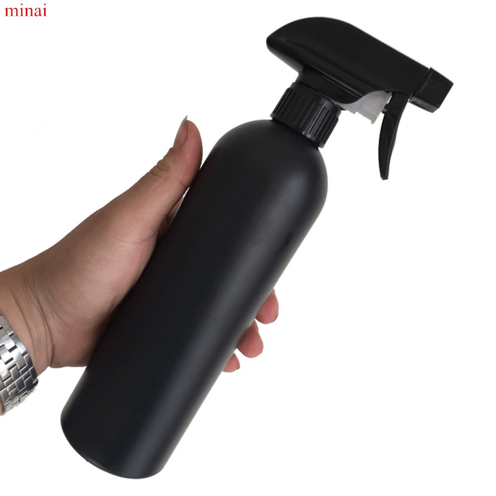500ML Plastic Spray Bottles Black 16 oz for Cleaning Solutions, Heavy ...
