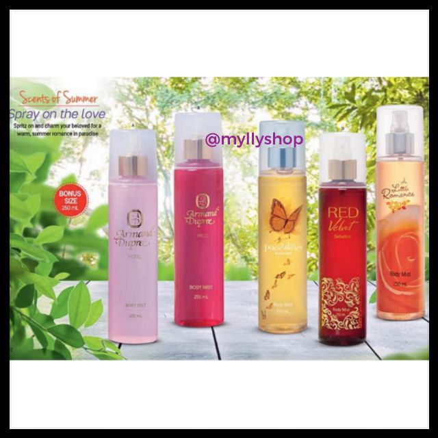 BODY MISTS 250 ml TUPPERWARE BRAND | Shopee Philippines