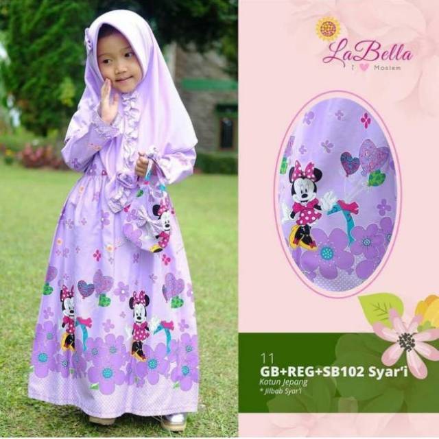 Robe Labella Character minnie mouse / muslim Clothing Character Child ...