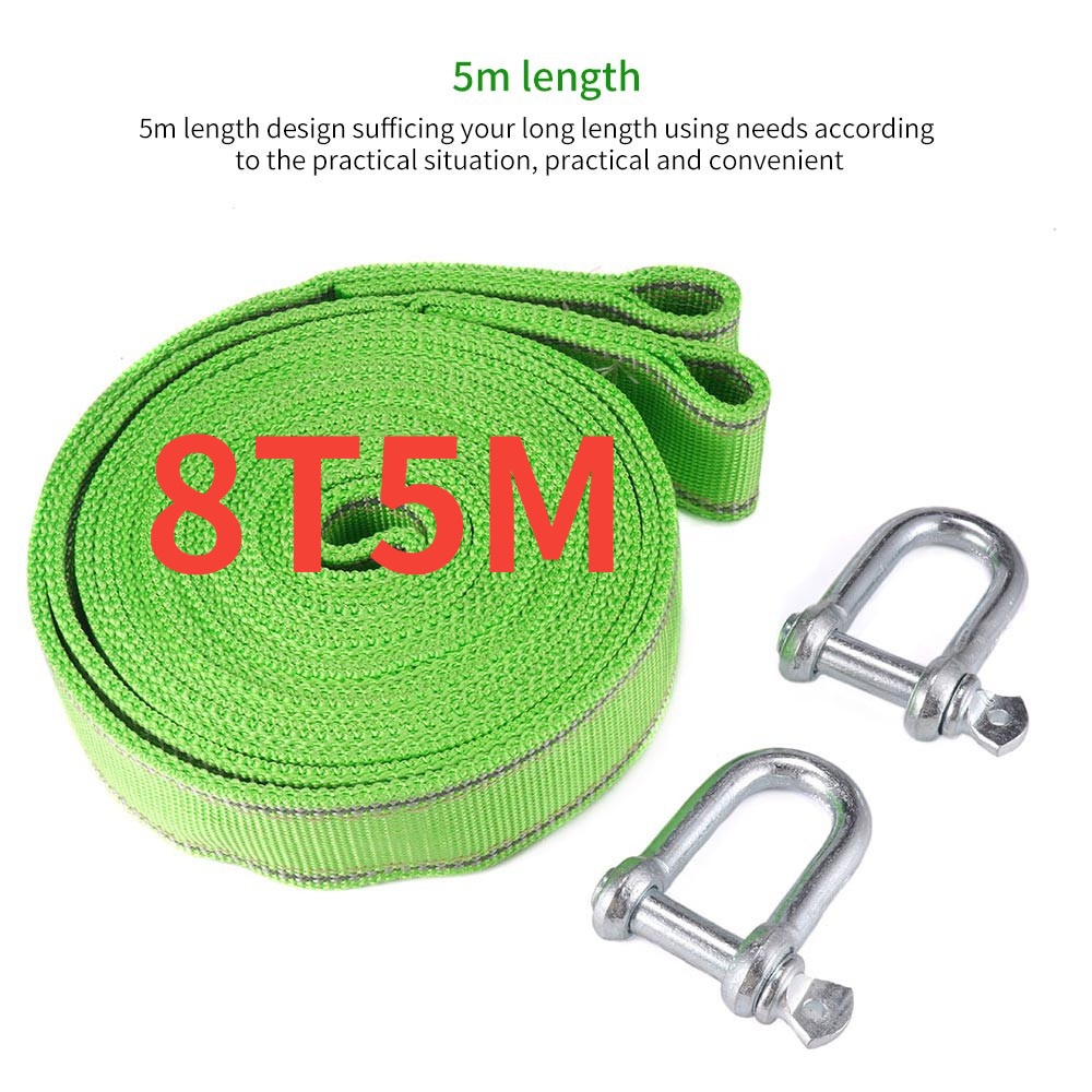 8/10T * 5m Double layer thickened heavy traction rope trailer rope ...