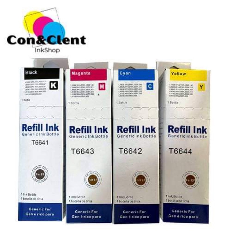 Refill Ink T6641, T6642, T6643, and t6644 | Shopee Philippines