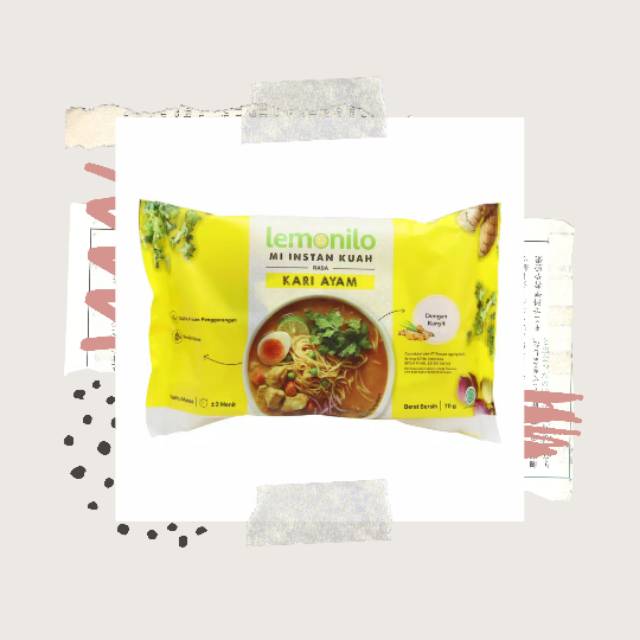 Lemonilo - Instant Noodles Flavor Chicken Curry Noodles - Healthy Free ...