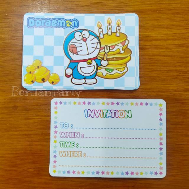 Doraemon Happy Birthday Card Invitation Card | Shopee Philippines