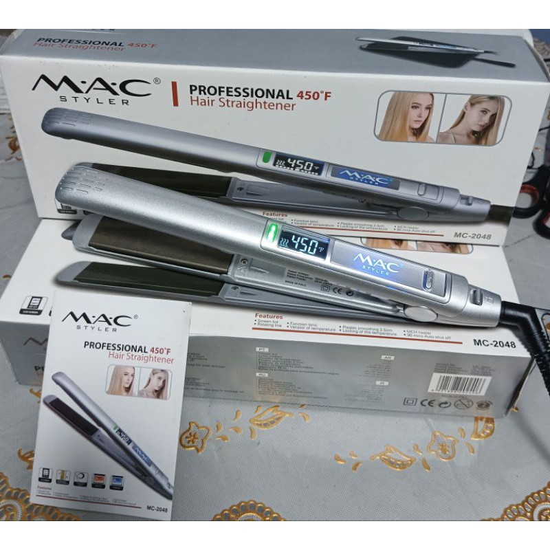 Mac Styler Hair Iron for Straightener MC-2048 Heavy Duty 450°F | Shopee ...