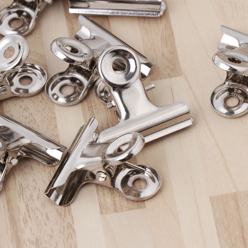 Metal Bulldog Grip Clips Food Bag Sealing Clamp File Ticket Binder ...